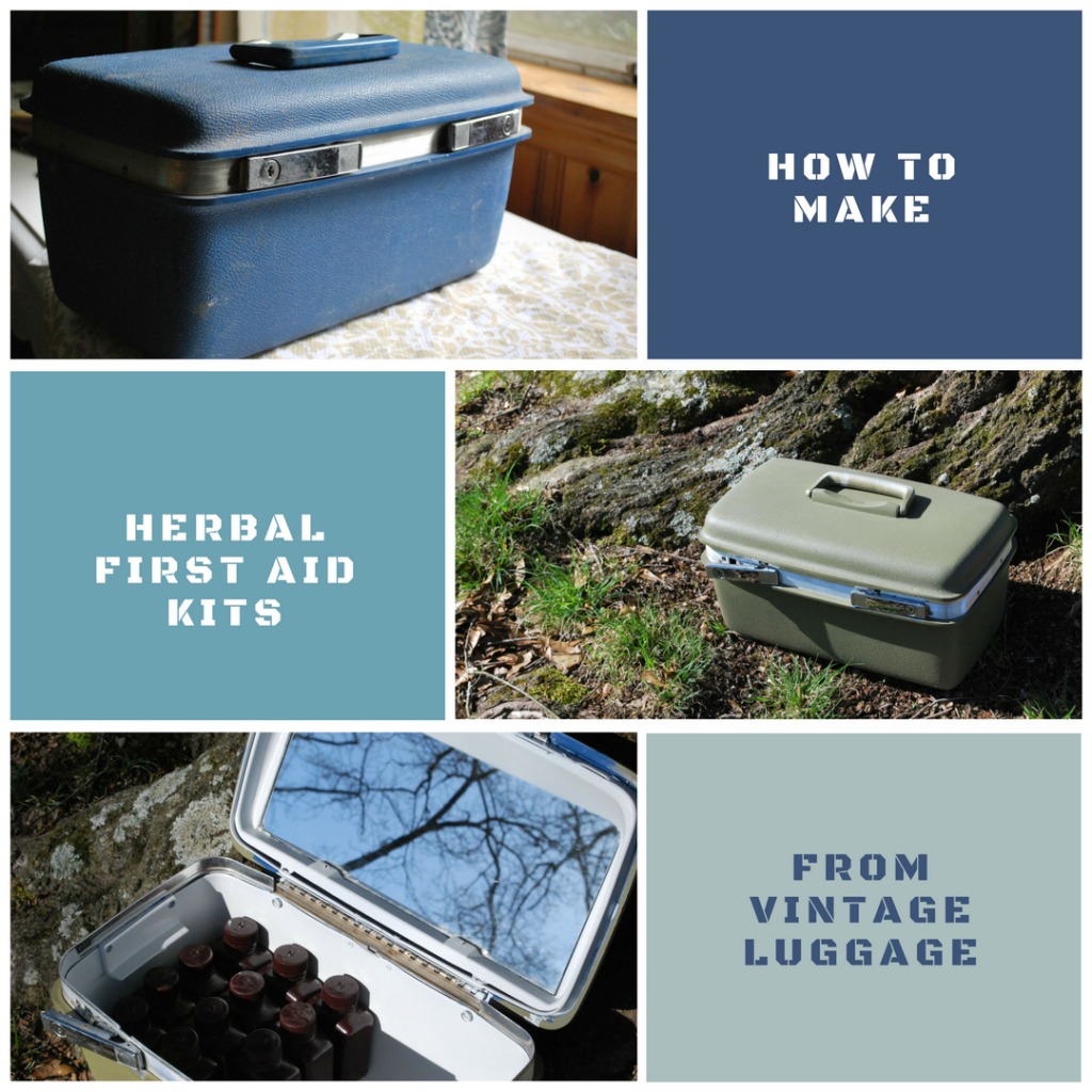 How to Make Herbal First Aid Kits from Vintage Luggage | indie herbalist