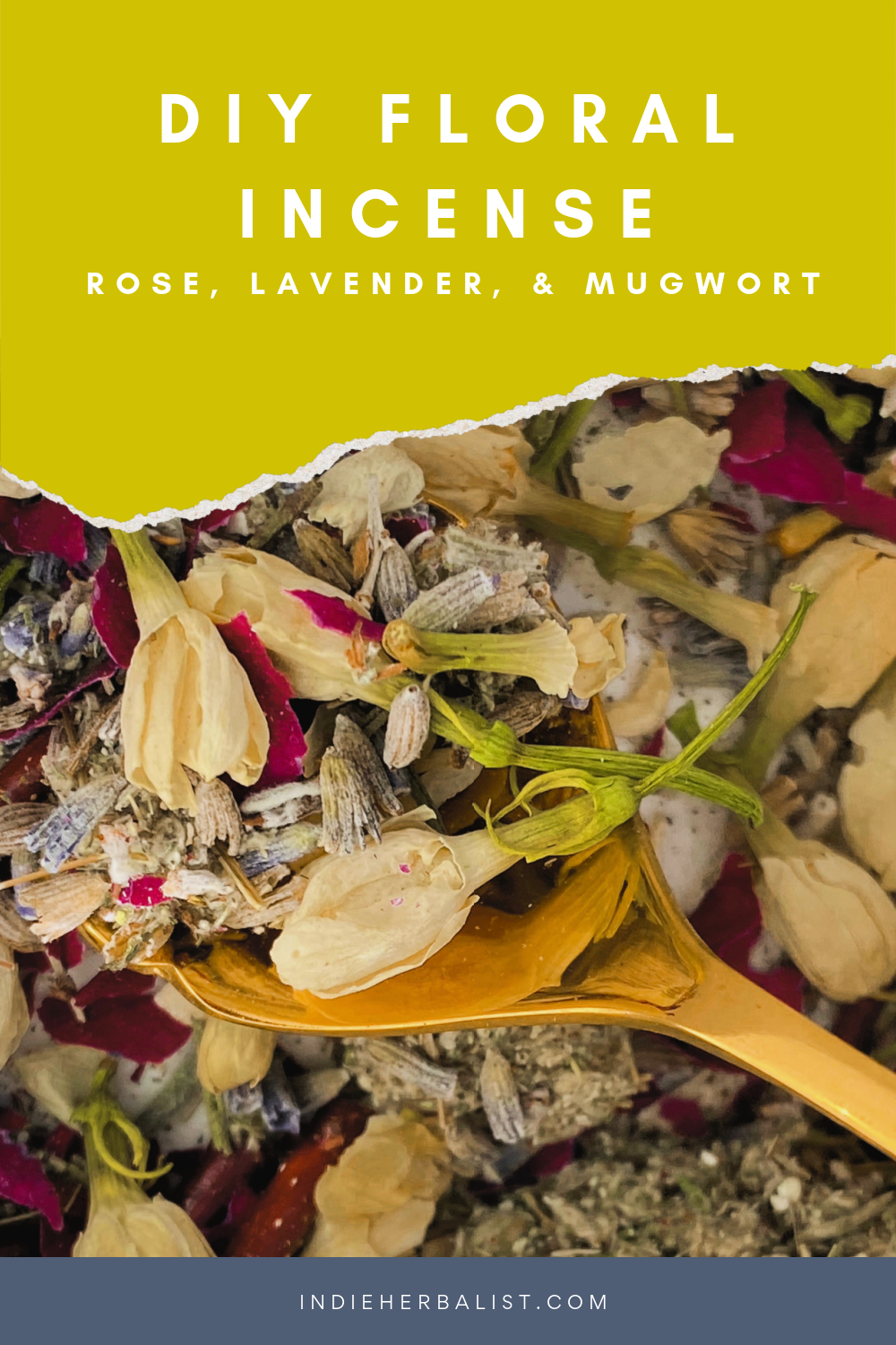 DIY incense for spring | indie herbalist